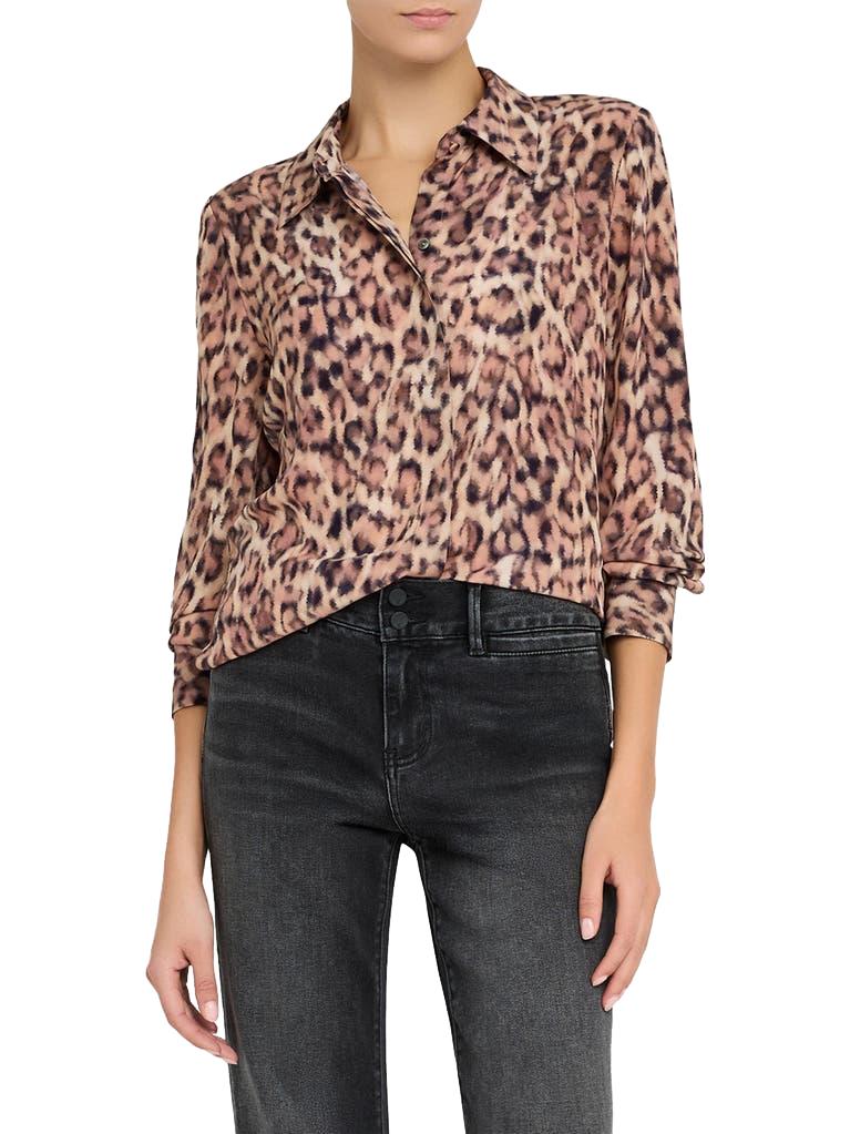 KOBI HALPERIN KOBI HALPERIN Charlize Leopard Print Shirt